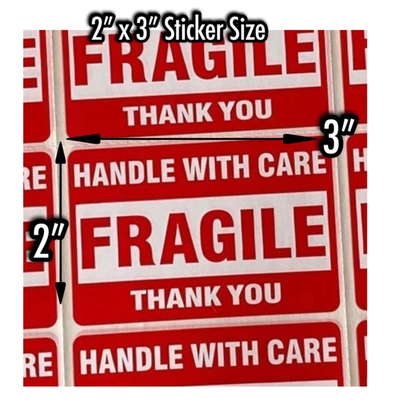 Design | 5 Fragile Shipping Stickers Shipping Labels Handle With Care ...